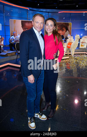 Christian Lindner, FDP-Vorsitzender, mit Freundin Franca LEHFELDT, 24 ...