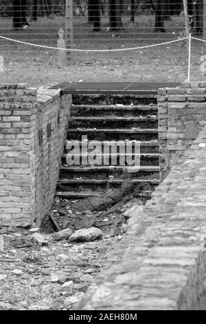 Die Verbrennungsanlagen von Krematorium II und Gaskammern in Auschwitz ...