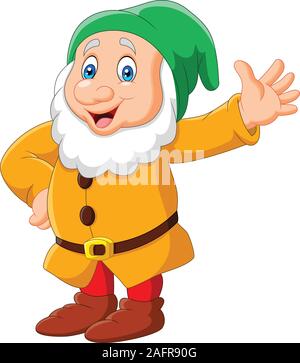 Cartoon happy Zwerg Vektor Abbildung - Bild: 185448931 - Alamy