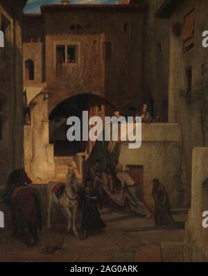 Der gute Samariter, Alexandre-Gabriel Decamps, 1853 Stockfotografie - Alamy