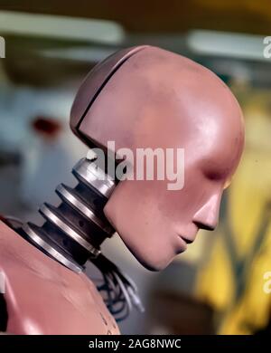 Der Kopf einer EuroSID Side-impact Crash Test Dummy Stockfotografie - Alamy