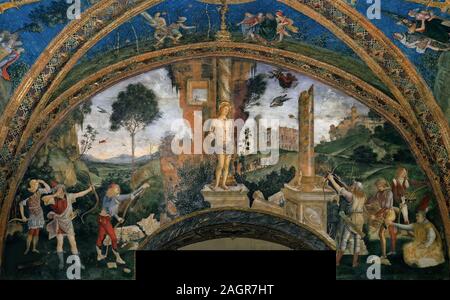 Das Martyrium des St. Sebastian Fresko Borgia Wohnungen, Halle der Heiligen Borgia Apartments ...