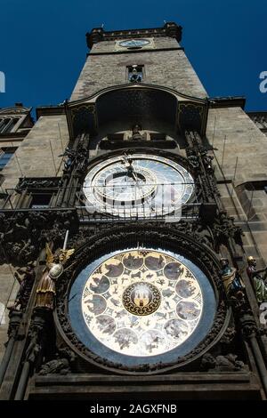 Die Prager Rathausuhr, auch Aposteluhr oder altstaedter Astronomische ...