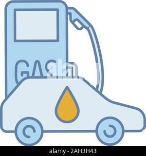 Tankstelle Farbe Symbol. Tankstelle. Benzin stehen. Tankstelle ...