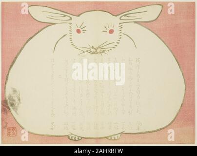 Porträt von einem Kaninchen - 1867 - Yabu Chosui Japanisch, 1814 - C ...