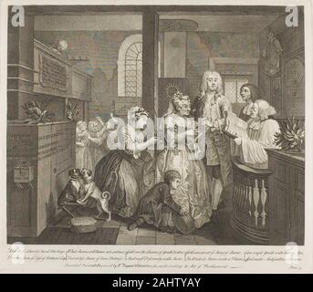 The Rake's Progress. Platte 5 einer Reihe von acht des 18. Jahrhunderts ...