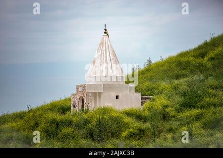 Yeziden Tempel, heiligste Heiligtum der yezidis in Lalish, Nord Irak ...
