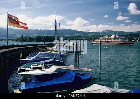 Arbon, Schweiz, Europa, Kanton Thurgau, Lake Constance, See, Bootshafen ...