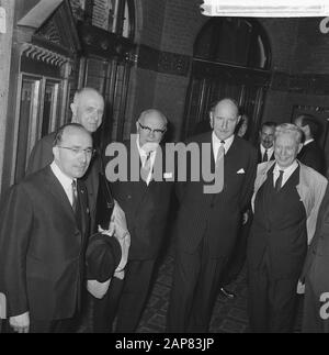 Ankunft des belgischen Premierministers Harmel und des Ministers Spaak ...
