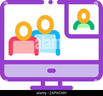 Online-Marktplatz Pixel perfekte lineare ui-Symbol Stock-Vektorgrafik ...