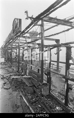Feuer auf Pier von Scheveningen. Auf dem Hauptpier brannten die ...