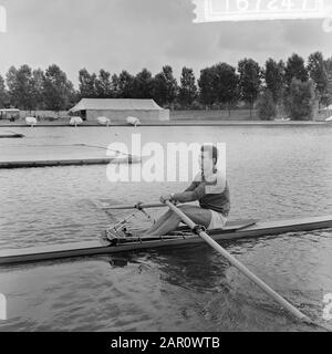 Training European Ruder Championships, Training Skiffeur Rob Groen, 3 ...