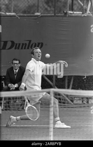 Tennis in Buitenveldert. Tom Okker im Kampf gegen Mandarino, 23. Mai ...