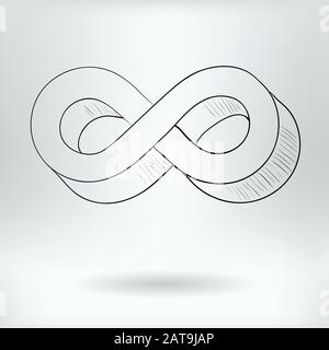 Cartoon Symbol der Unendlichkeit - Mathematisches Infinity-Konzept ...