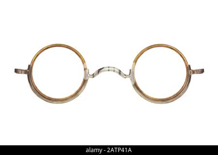 Paar der klassischen Runde Vintage Brillen, Brillen oder Brillen mit ...