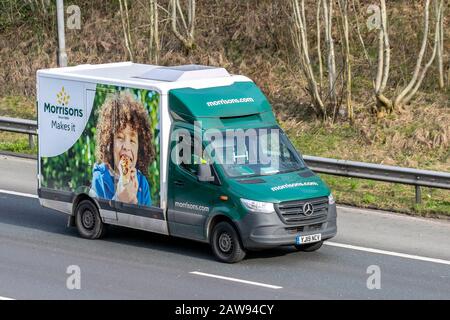 Morrisons van Livery Online-Shopping-Lebensmittelfahrzeug ...
