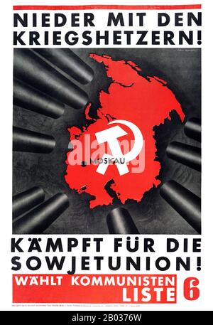 Plakat der KPD 1933 Stockfotografie - Alamy