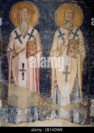 Fresken von Hagia Sophia Kirche in Ohrid 011 Stockfotografie - Alamy