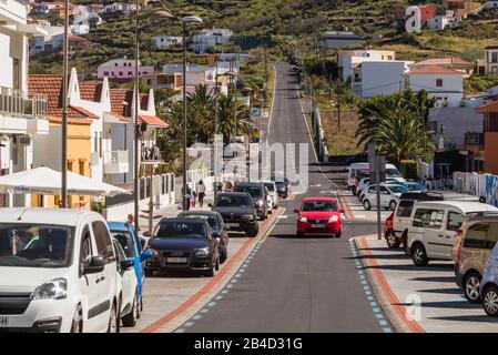 El Hierro, Kanarische Inseln. Hauptinsel Stadt von Valverde. Blick nach ...