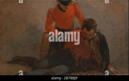 Ein Highlander, Black Watch, besucht einen General von Hussars ...