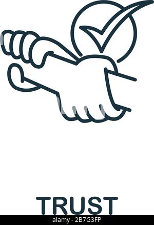 Vertrauen Konzept Symbol. Qualitätssicherung, Sicherheit. Versicherten ...