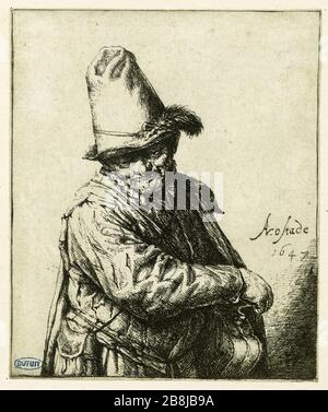 Le vielleur (Bartsch 8) Adriaen Van Ostade (1610-1685). Le vielleur ...
