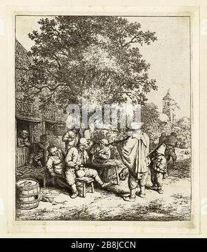 Le vielleur (Bartsch 8) Adriaen Van Ostade (1610-1685). Le vielleur ...