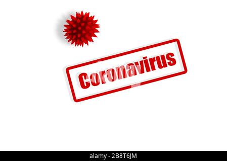 Weiße Aufschrift COVID-19 auf buntem Hintergrund ...