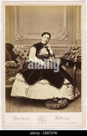 Portrait von Pauline (Schauspielerin) Portrait de Pauline, actrice ...