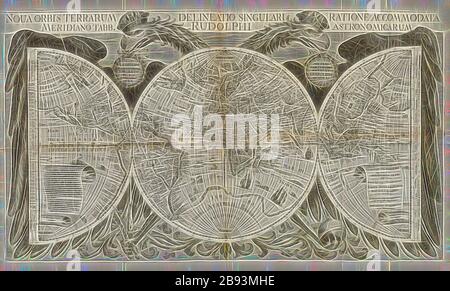 Weltkarte in: "Tabulae Rudolphinae: Quibus Astronomicae" von Johannes ...