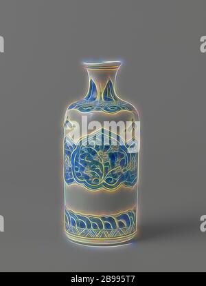 Kannige Flaschenvase mit Blumenrollen in Reserve in ruyi-förmigen ...