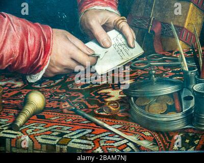 Der Kaufmann Georg Gisze (Detail), 1532. Künstler: Holbein, Hans, der ...