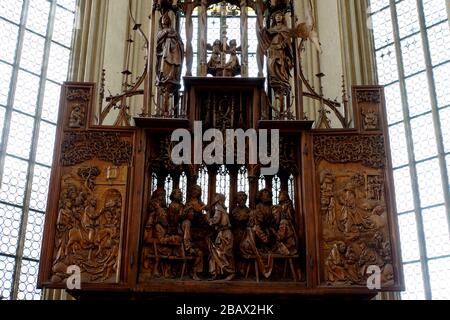 Heilig-Blut-Altar von Tilman Riemenschneider Sankt Jakob-Kirche, Rothenburg ob der Tauber ...