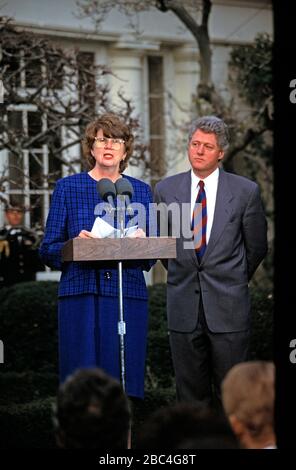 Janet Reno, Staatsanwältin des Staates für Miami-Dade County, Florida ...