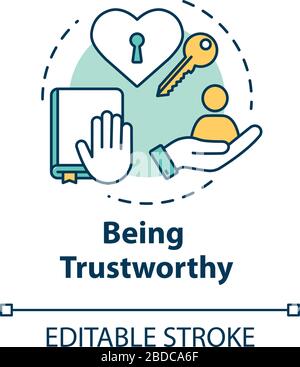 Liebe treue Symbol Leitung Konzept. Liebe treue Vector Linear Abbildung ...