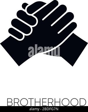 Loyalität Konzept Symbol. Starke Freundschaft Idee dünne Linie ...