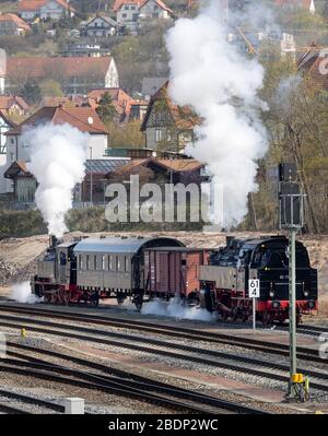 Meiningen, Deutschland. April 2020. Die im Sommer 2018 bei einem Unfall ...