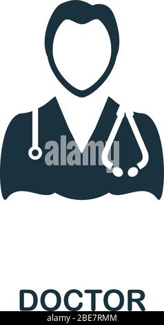 Arzt Icon Set. Vier Elemente in verschiedenen Stilen aus Medizin icons ...