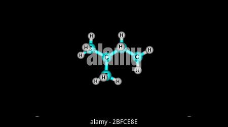 Isopentan oder Methylbutan ist ein verzweigtes Alkan mit fünf ...