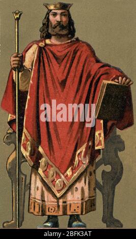 Dagobert i., c. 603-639, König von Austrasien und Neustrien, Burgund, König der Franken der ...