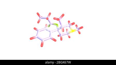 Prodine - Prisilidin - molekulare Struktur. Es ist ein Opioid ...