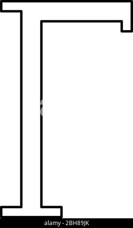 Gamma griechischen Buchstaben Symbol, gamma Symbol - schwarz Vector ...