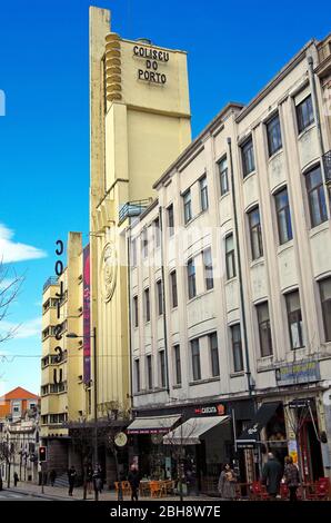 Art Deco Coliseu Theater Cassiano Branco, 1937-1941, Porto (Oporto ...