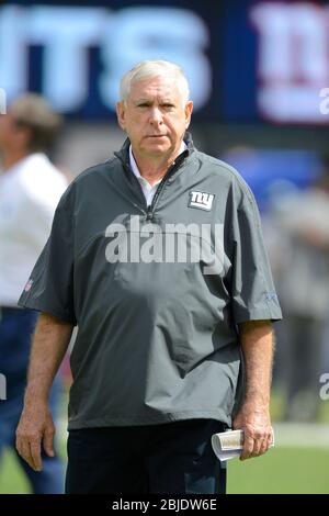 New York Giants Tight Ends Trainer Andy Bischoff während des NFL ...