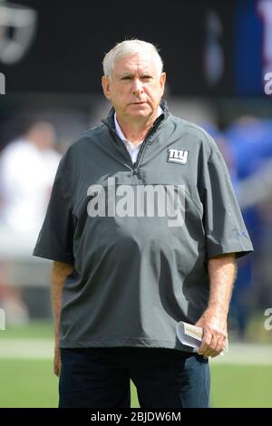 New York Giants Tight Ends Trainer Andy Bischoff während des NFL ...
