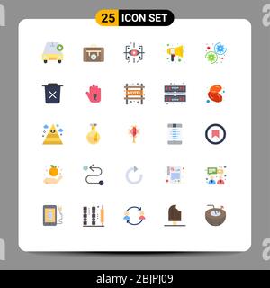 Satz von Car Audio Symbole. Lautsprecher Treiber. Vektor, dünne Linie ...