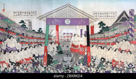 [1890s Japan - Japanische Sumo Ringer] - Japanische Sumo Ringer und ...