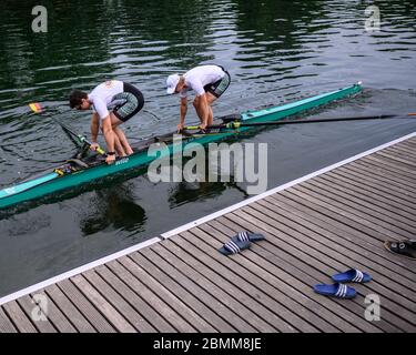 Mark Leske und Malte Grossmann. Die Athleten in Deutschland sind acht ...