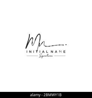 MN Letter Signature Logo Vorlage Elegantes Design Logo Zeichen Symbol ...