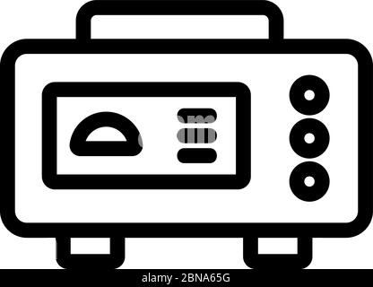 Multifunktionale elektrische Generator Symbol Vektor Kontur ...